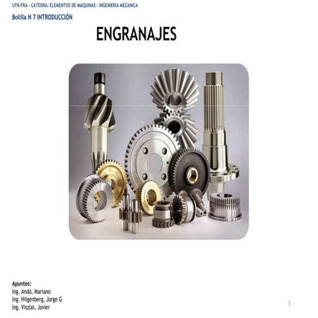 07-A-Engranajes introduccion-elementos de maquina | PDF
