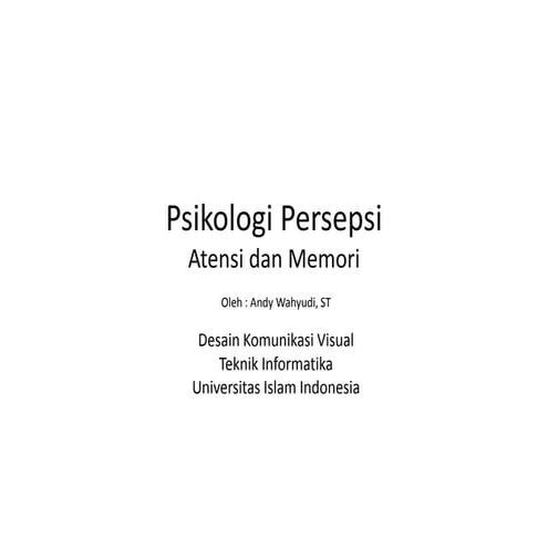 07 atensi-dan-memori | PDF