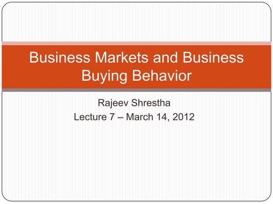 Chapter6 Consumer And Business Buyer Behavior R | PPT | Business ...