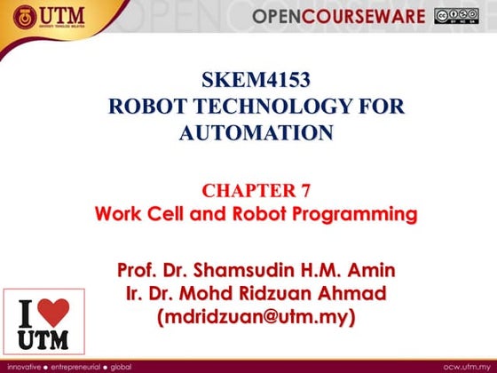 Unit Ivpptx Robot Programming And Languages Ppt