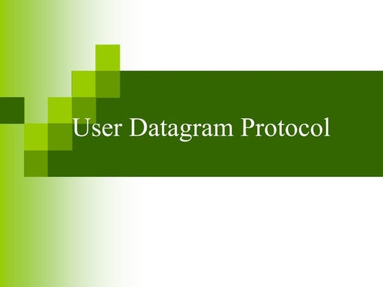 Udp User Datagram Protocol Ppt 8041