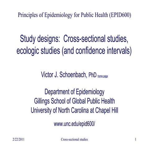 Cross sectional study | PPTX