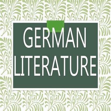 German literature | PPTX