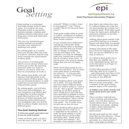 07 goal setting | PDF