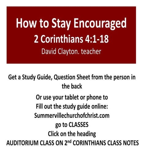 07 how to stay encouraged | PPTX