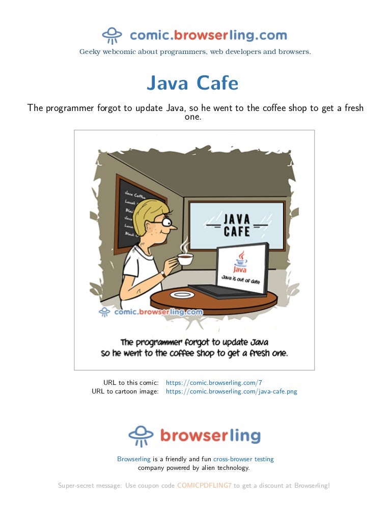 Java Cafe - Programmer jokes, cartoons, and comics