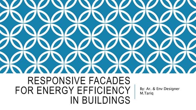 Kinetic Facades Presentation with Case Study | PDF
