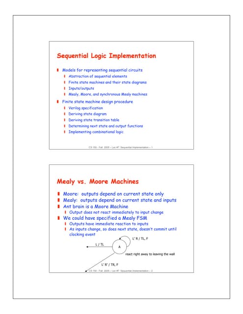 Lect 22 Sequential Circuit Designppt Programming Languages Computing