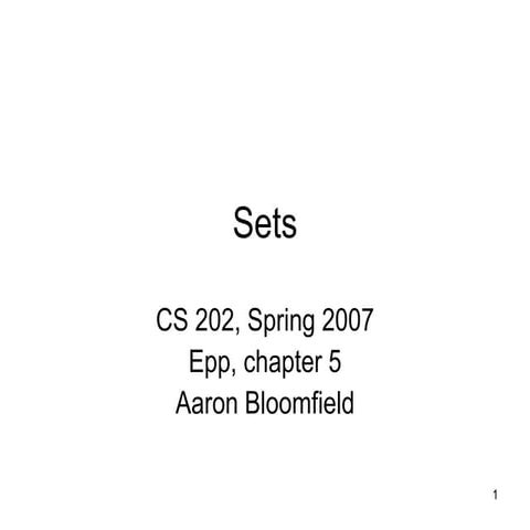 sets.ppt | Free Download