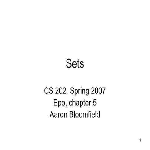 Sets and subsets for Grade 10 students Semester 1 | PPT