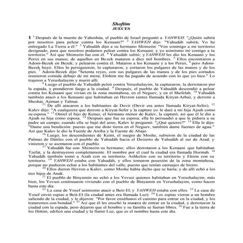 07 shoftim jueces | PDF