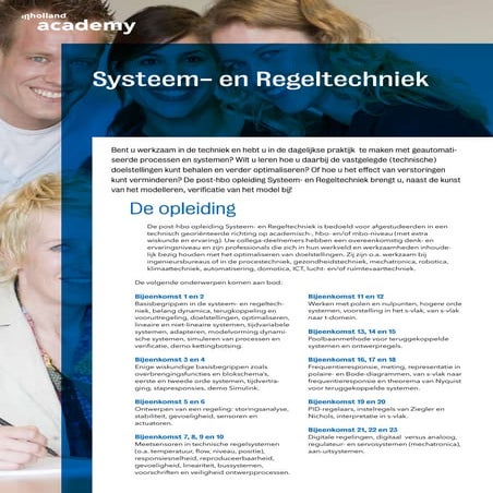 07. systeem en regeltechniek | PDF