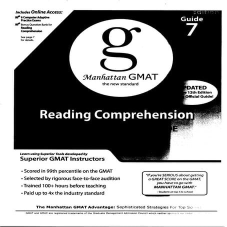 07 the reading comprehension guide 4th edition | PDF