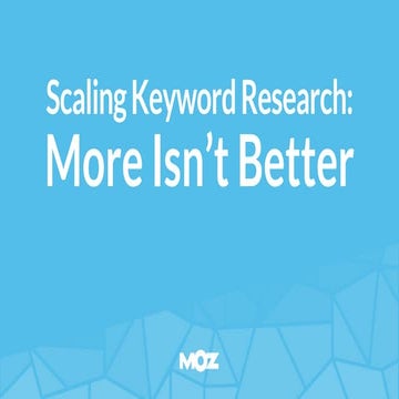 The Story of a Redesign - Aaron Weyenberg - SearchLove 2014 | PDF