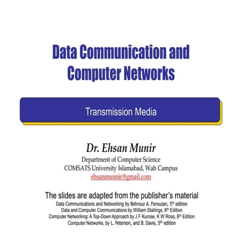 07 - W04L01 - Transmission Media.pptx free | PPT