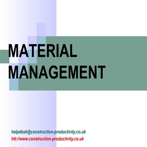 070 material management | PPT