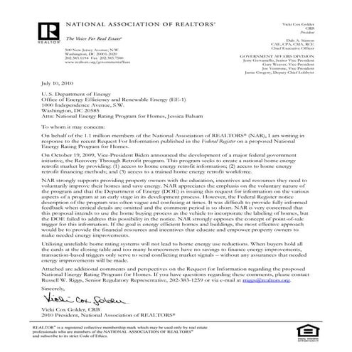 07 08 10 natl energy rating program rfi comment letter | PDF