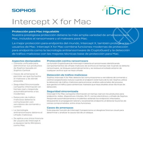 Sophos Intercept X for Mac | PDF
