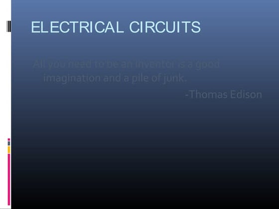 Electric circuits | PPT