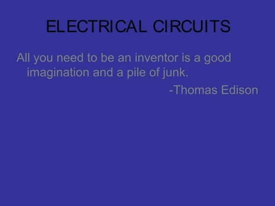 Electric circuits | PPT