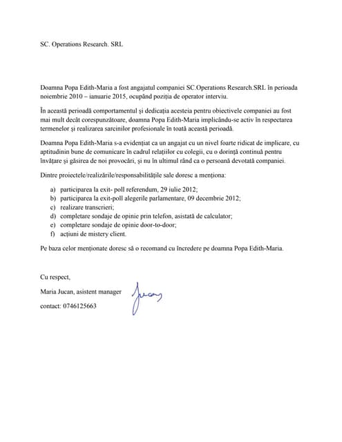 Scrisoare de recomandare AN | DOCX
