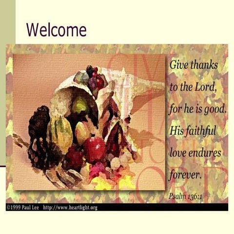 071125 Psalm 136 Sermon | PPT