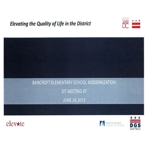 Bancroft Elementary School SIT Meeting Presentation - June 25, 2015 | PPT