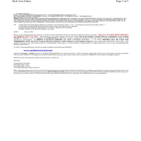 Letter to president donald trump | PDF