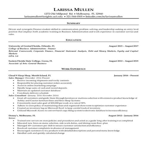 Resume 2016 | DOCX