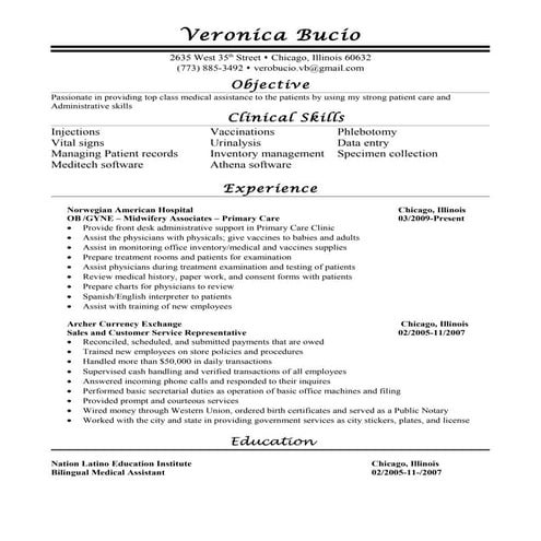 veronica resume 2016 | DOC