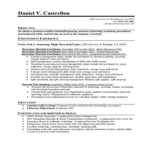 Christopher Adkison Resume | DOCX