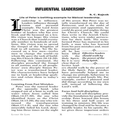 influential leadership | PDF
