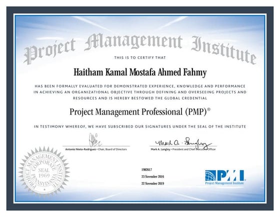 PMP Certificate | PPT