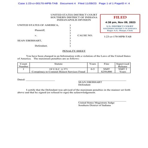 Another Eberhart Charging Document | PDF