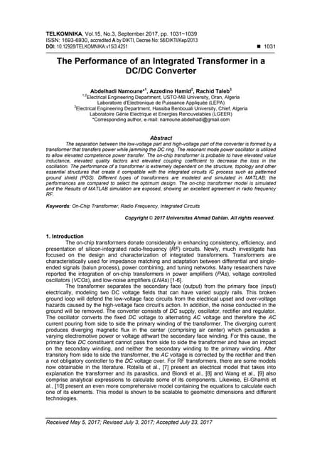 Analysis And Design Of LLC Resonant Converter With Integrated Transformer | PDF