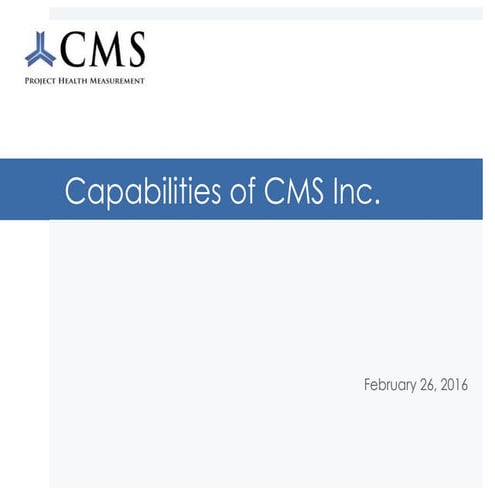 CMS Capabilities | PPT