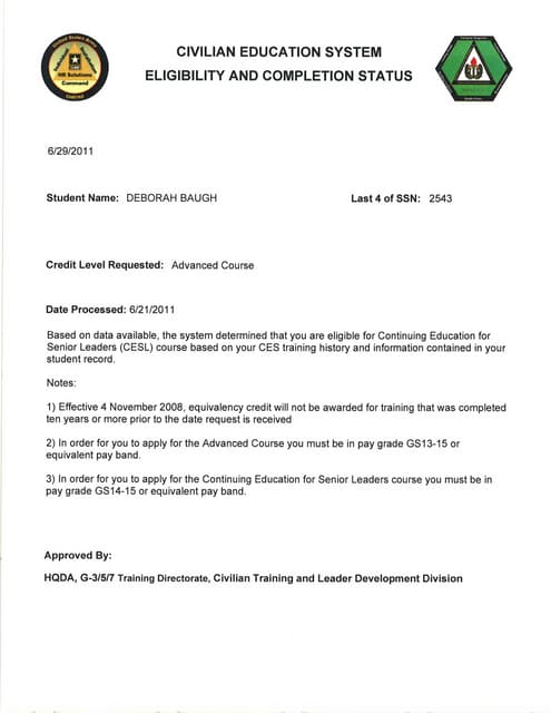 Army Acquisition Corps Certificate 2006 | PDF