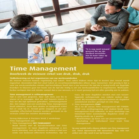 Brochure Time Management | PDF