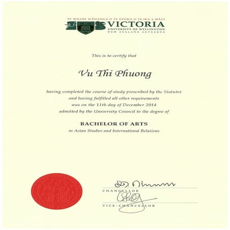 Bachelor Certificate | PDF