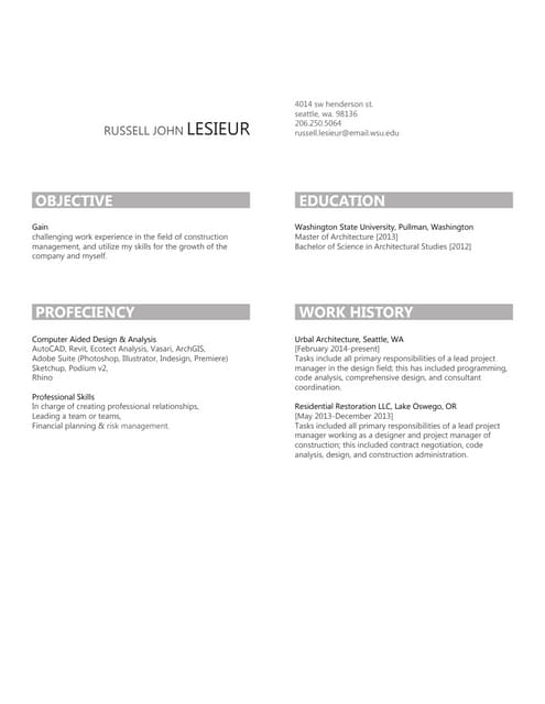 Paul Rest Resume | PDF