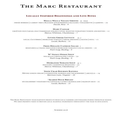 Dinner Menu_August2016 | PDF