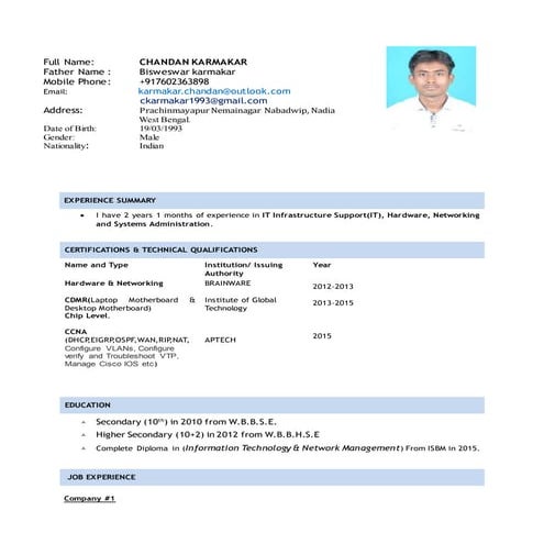 satish new cv | DOCX