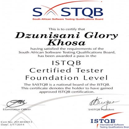 ISTQB Foundation Certificate | PDF