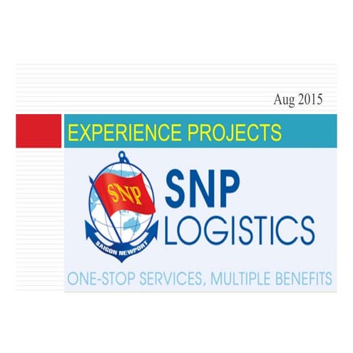 SNPL PROJECT | PDF | Logistics | Business