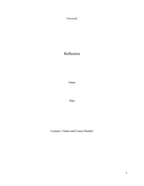 Reflection medication administration | PDF