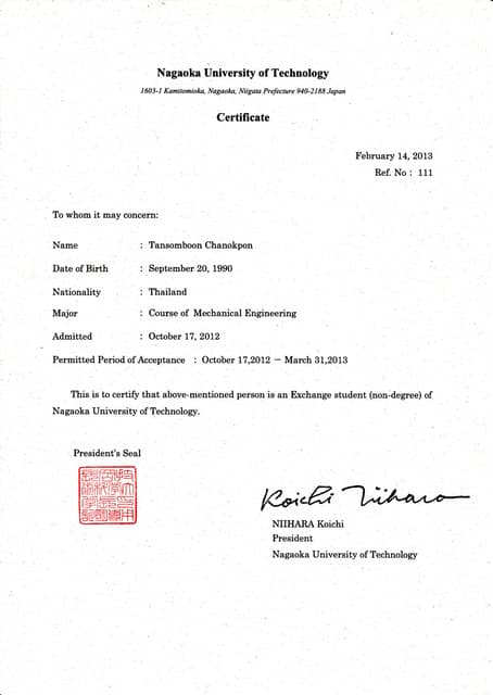 BBL Certificate | PDF
