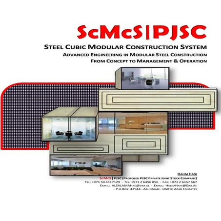 Halim Hani HH-SCMCS 0001-STEEL CUBIC MODULAR CONSTRUCTION SYSTEM ...
