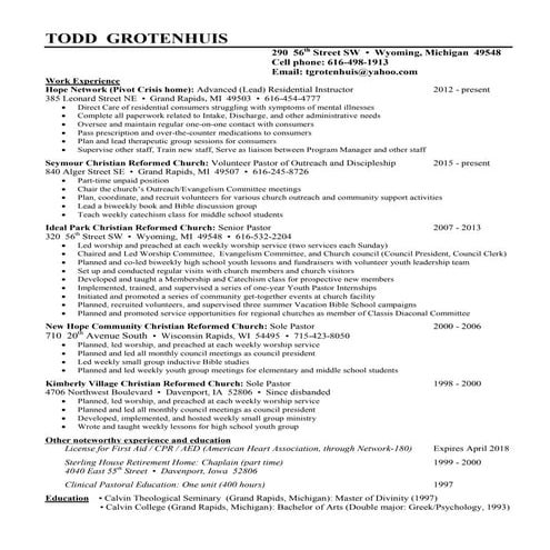 2016 Resume | DOCX