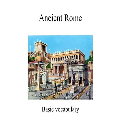 Ancient Rome: basic vocabulary | PPT