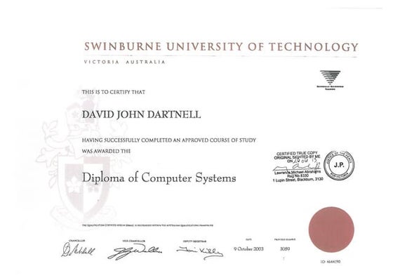 Diploma of Computer Systems - Subject Results | PDF